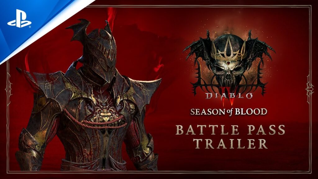 Trailer: Diablo IV Anuncia Season of Blood Battle Pass para PS5 e PS4