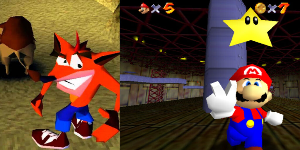 Como Super Mario 64 influenciou Crash Bandicoot?