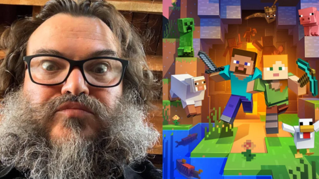 Minecraft - Vazado visual de Jack Black como Steve no filme