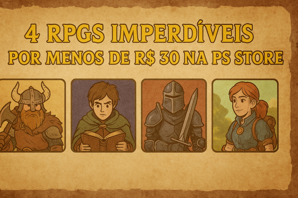 4 RPGs imperdíveis por menos de R$ 30 na PS Store